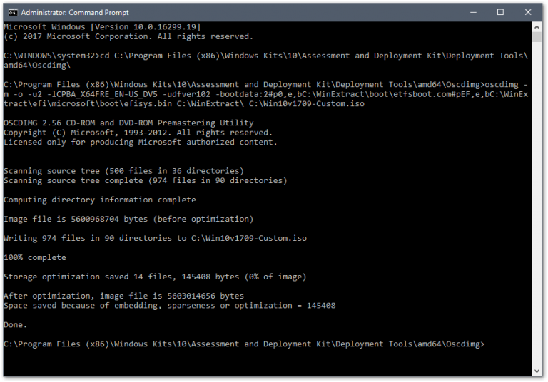 Creating Customized Windows 10 Version 1709 Media (ISO, WIM, Flash ...